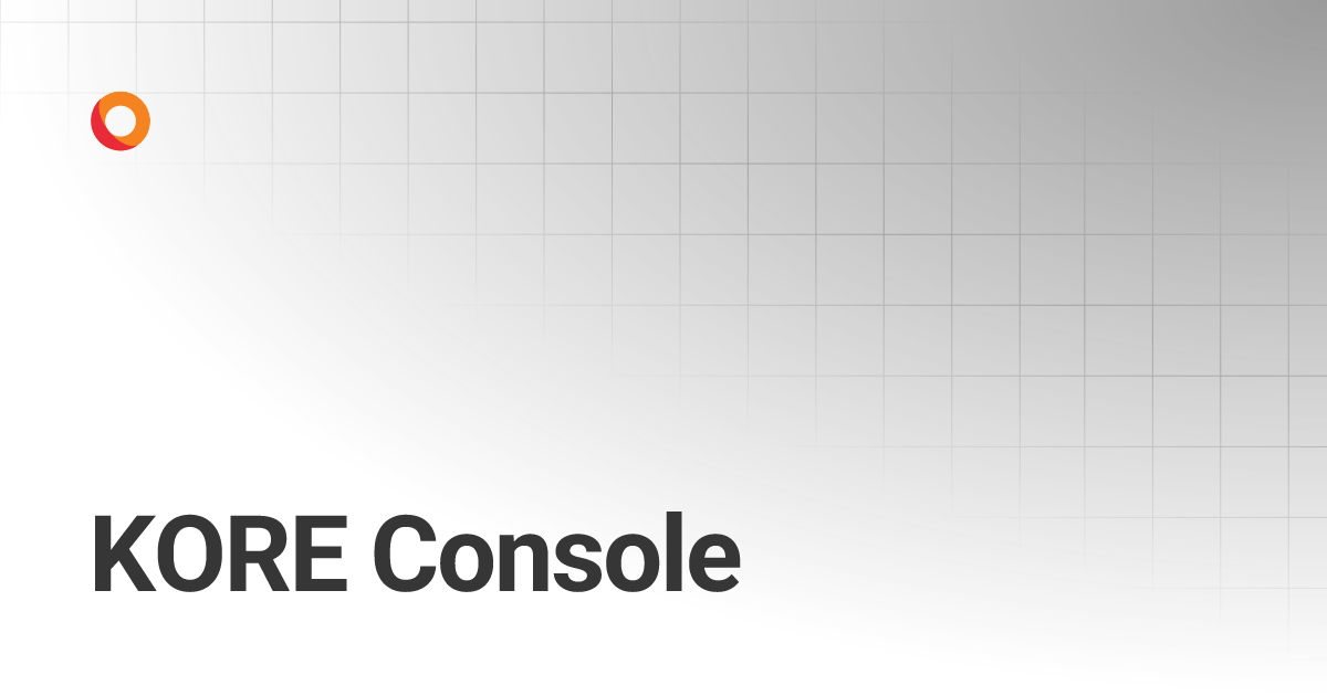 KORE Console | KORE