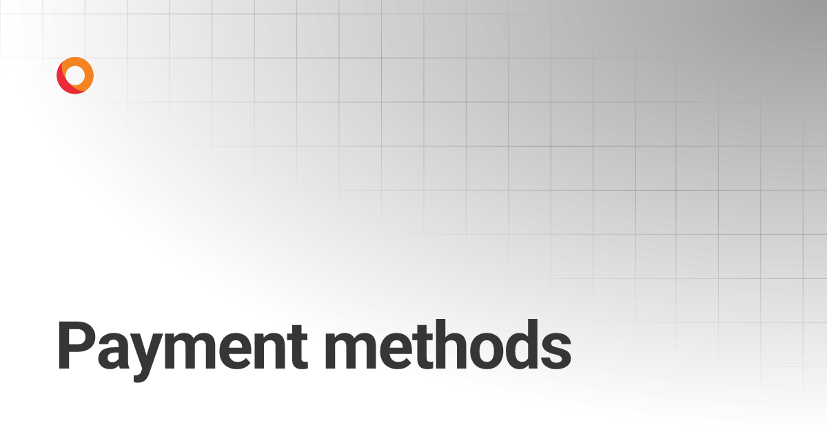 Payment methods | KORE Console | KORE