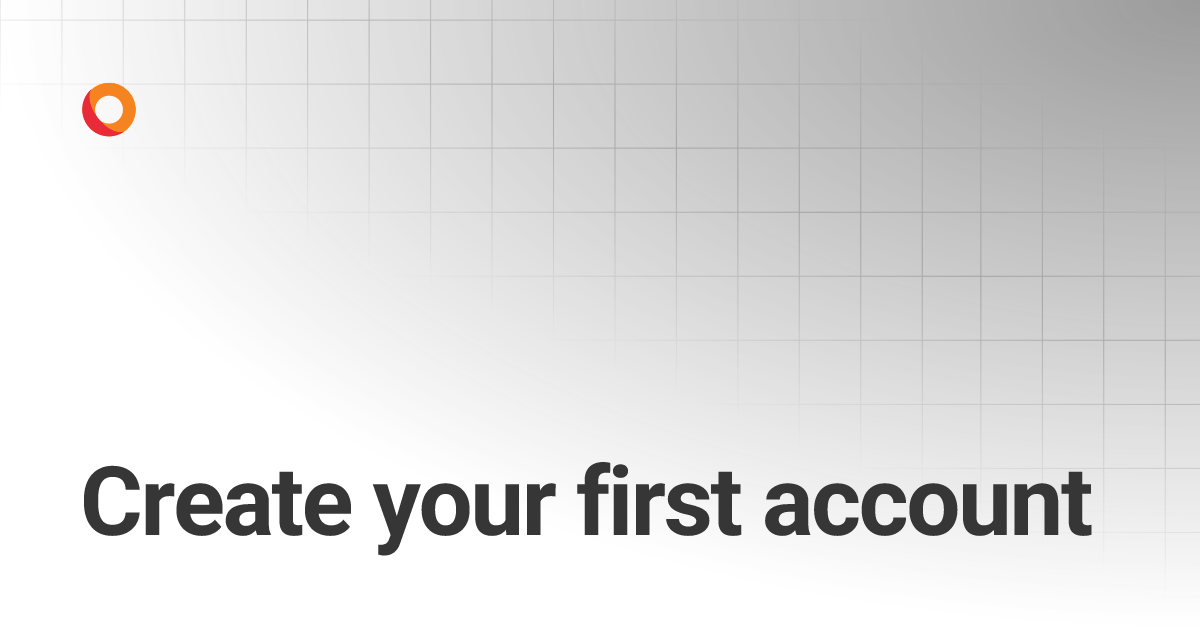 Create your first account | KORE